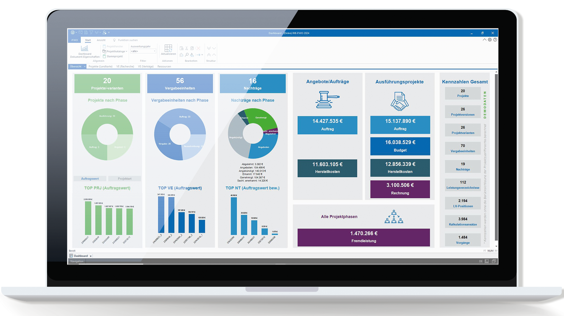 RIB iTWO Release - AVA, Projektsteuerung & Baubetrieb